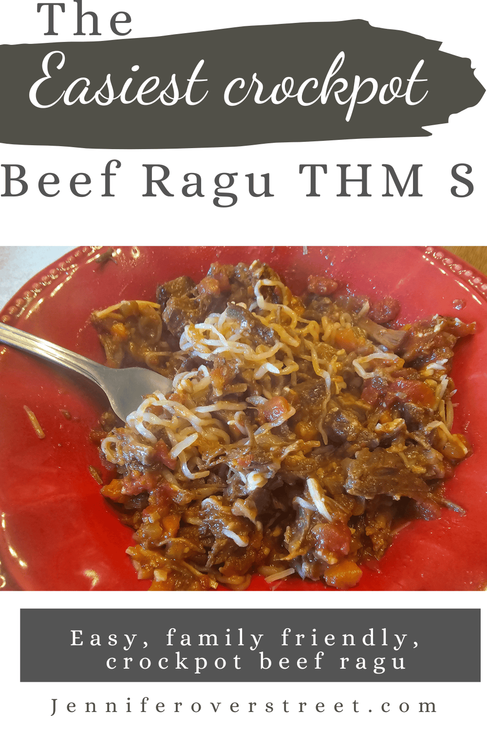 Easy Crockpot Low Carb- THM S- Ragu Recipe - Jennifer Overstreet