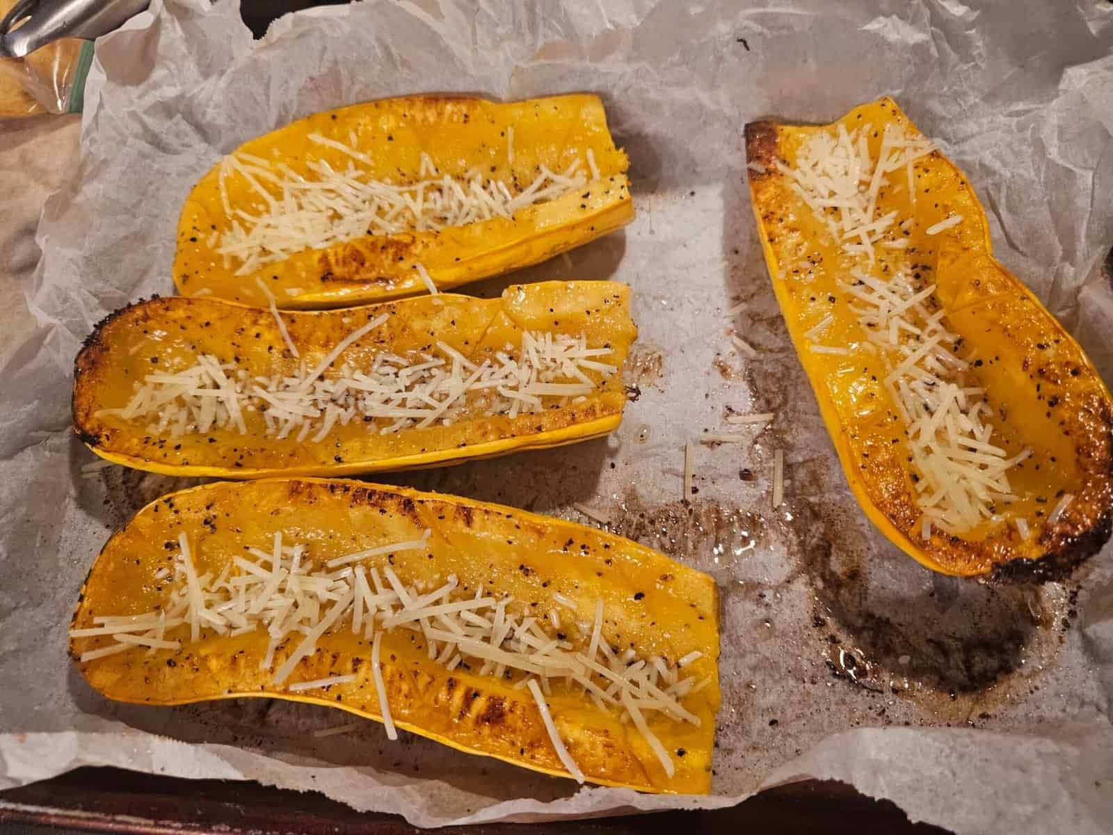 Sausage and Kale Stuffed Delicata Squash - Jennifer Overstreet