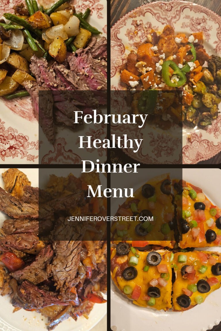 February Trim Healthy Mama Dinner Menu - Jennifer Overstreet